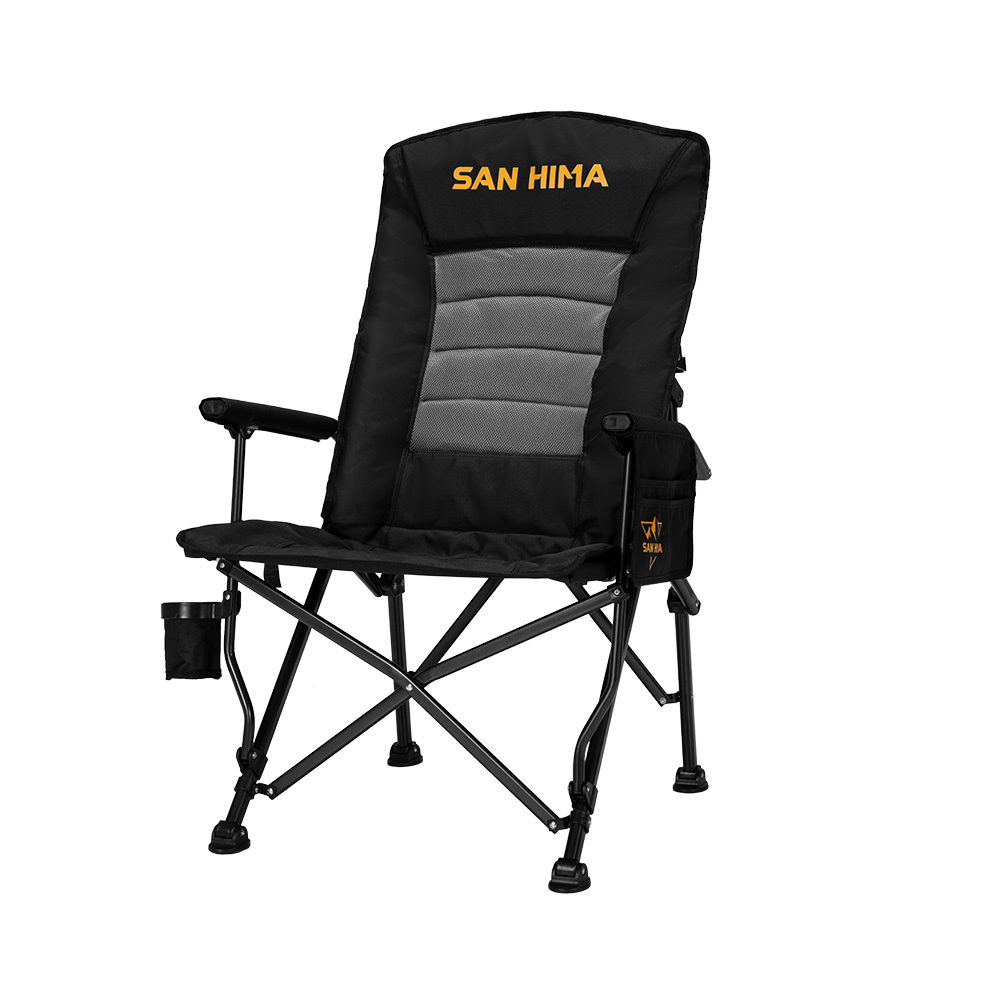 Silla Plegable de Camping San Hima – 200 kg, Respaldo Ajustable ...